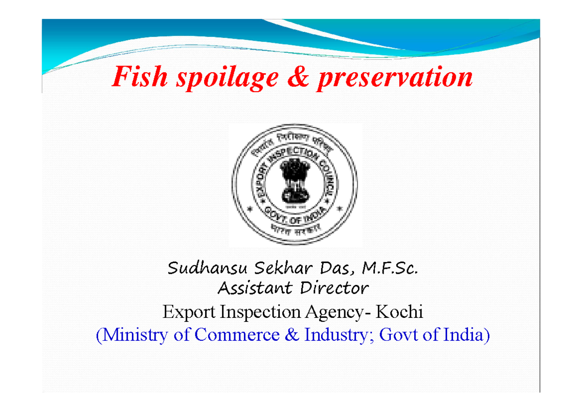 6-Fish spoilage and preservation - Fish spoilage & preservation ...