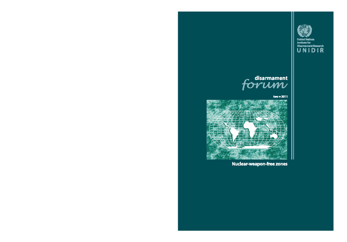 Nuclear weapon free zones en 314 - Printed at United Nations, Geneva GE ...