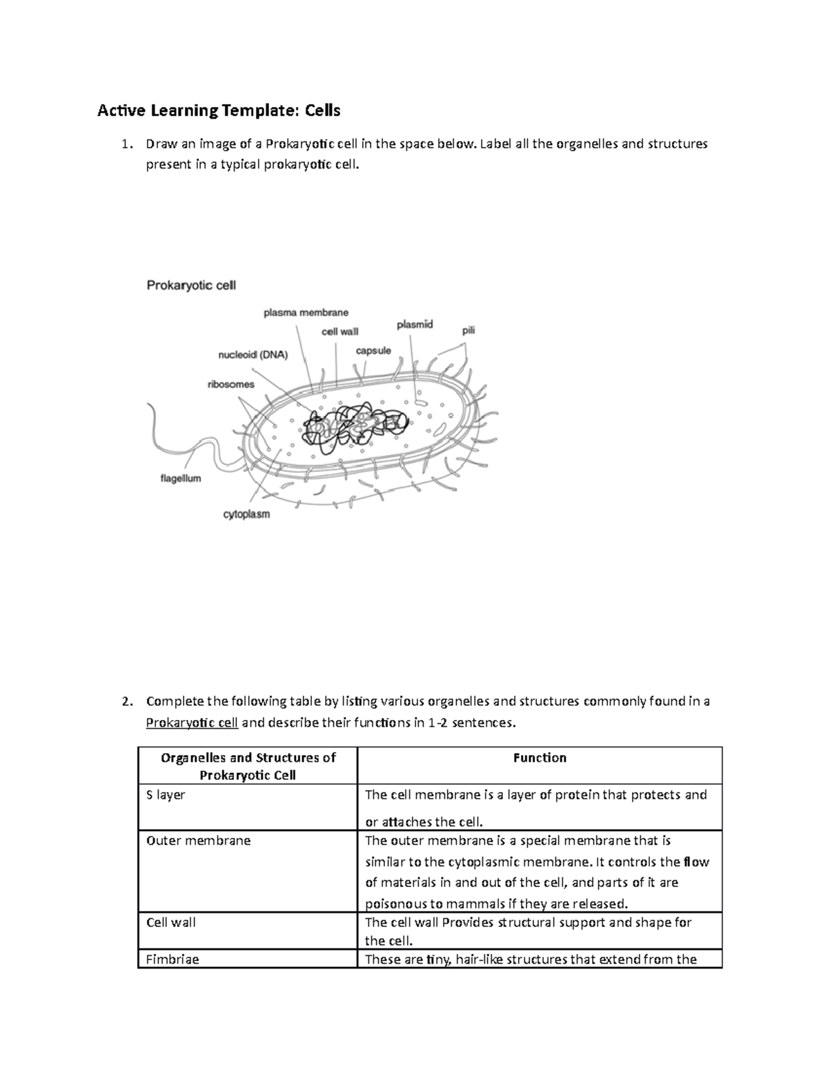 WK 2 Cells ALT (1) - week 2 assignment - Active Learning Template ...