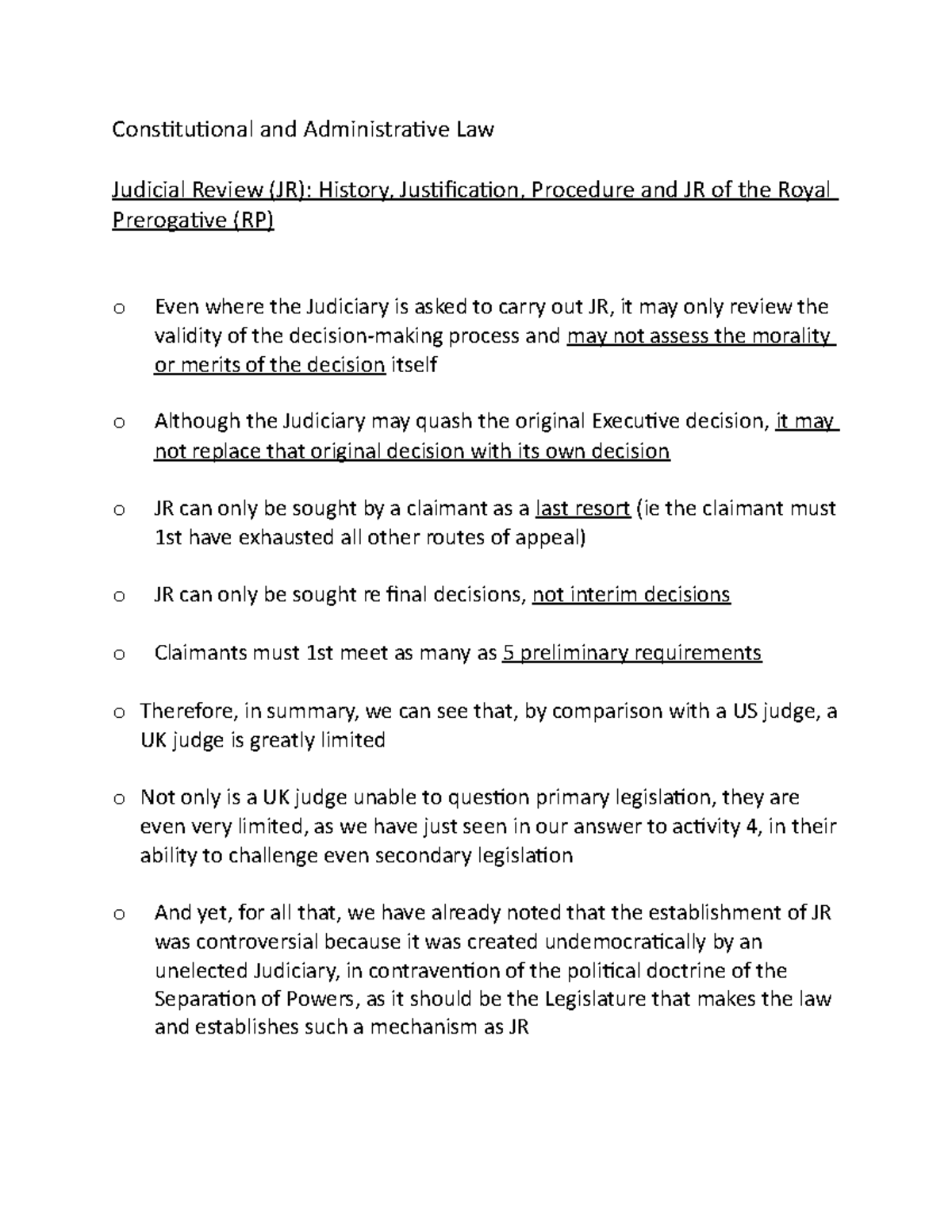 History, Justification, Procedure and JR of the Royal Prerogative ...