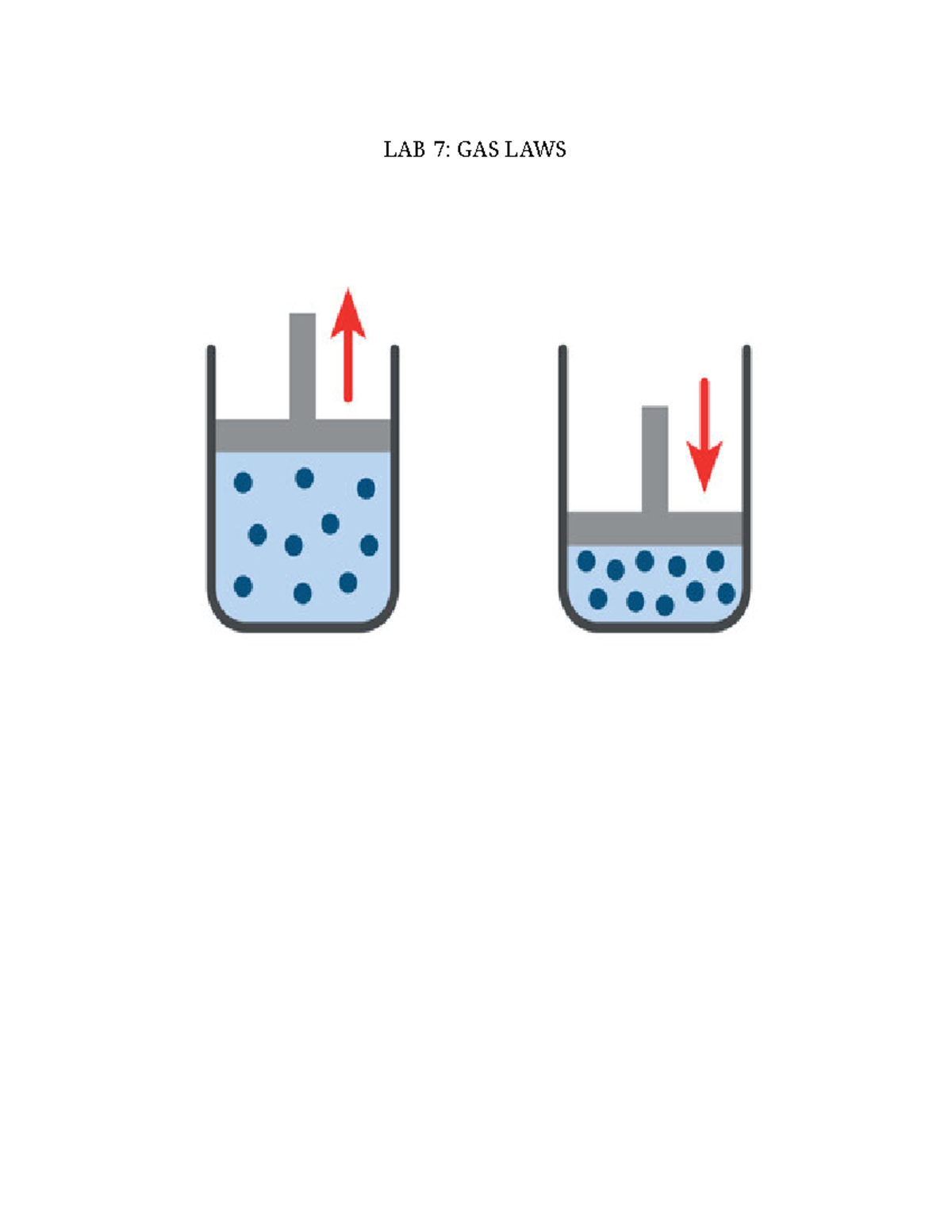 Gas Laws experiment 7 - LAB 7: GAS LAWS INTRODUCTION Anywhere on the ...
