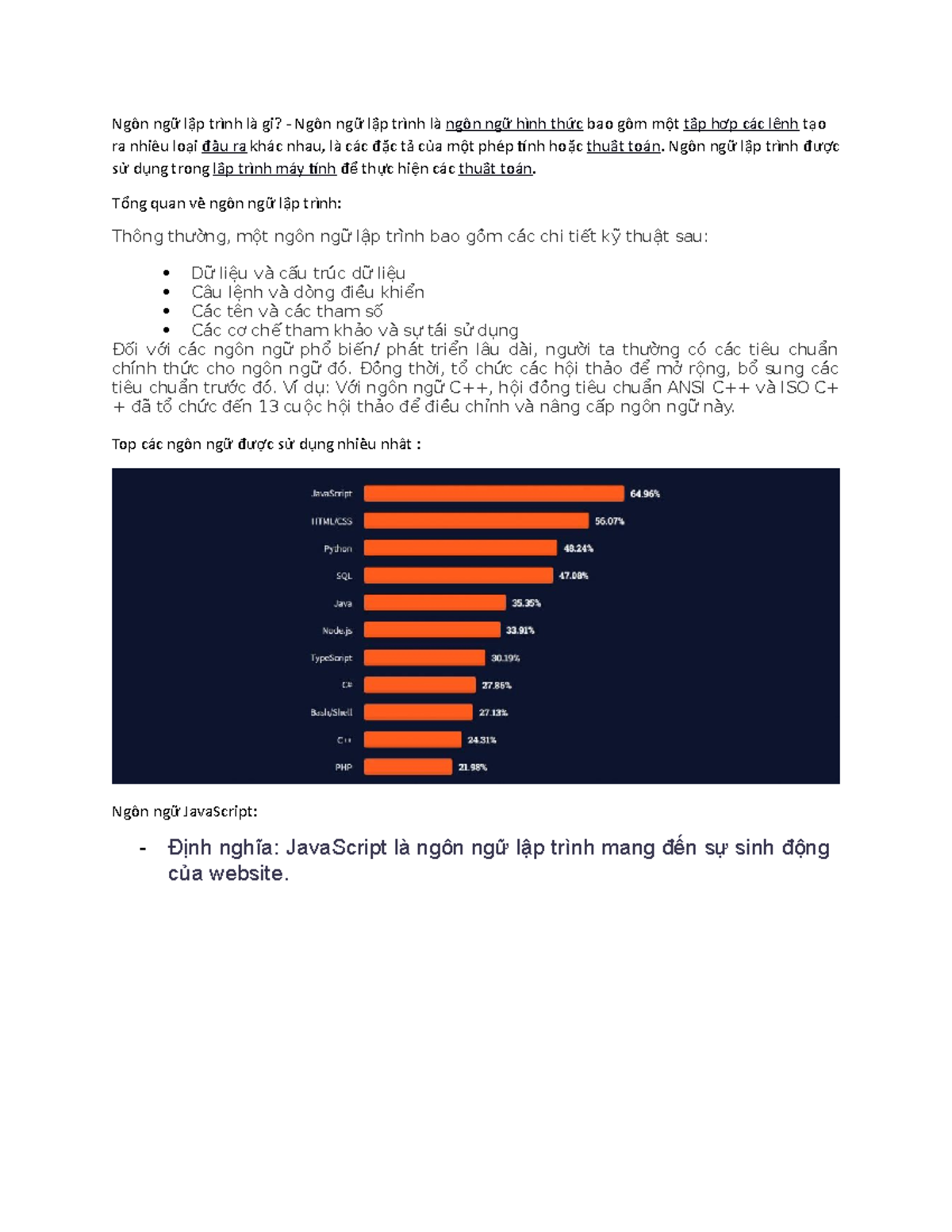 Ngôn ngữ lập trình Javascript - Ngôn ng ữ ậl p trình là gi? - Ngôn ng ữ ậl p trình là ngôn ng ữ ...