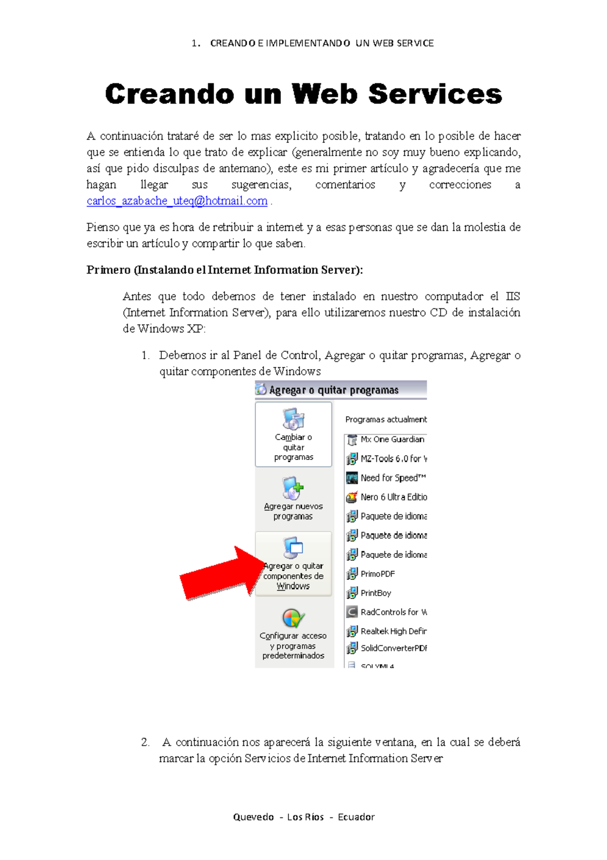 Creando un Web Services - Creando un Web ServicesCreando un Web ...