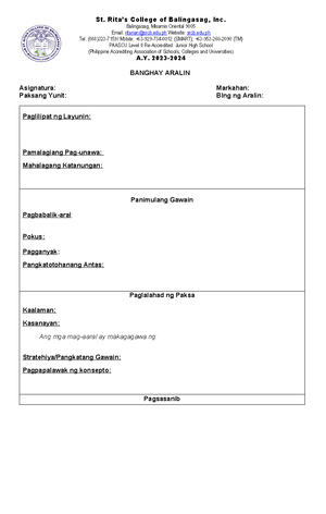 Banghay Aralin ng EPP5 - epp lesson plan - Banghay Aralin ng EPP I ...