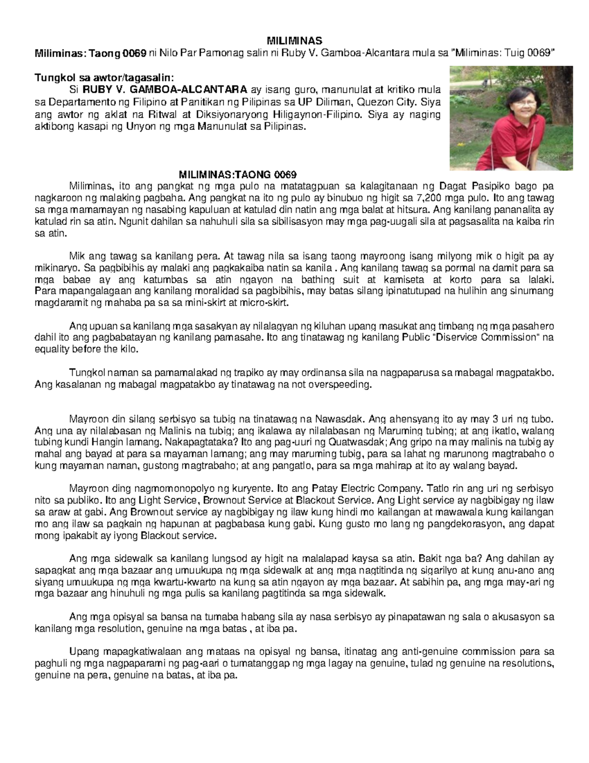 Miliminass - asdadadsadasdas - MILIMINAS Miliminas: Taong 0069 ni Nilo ...