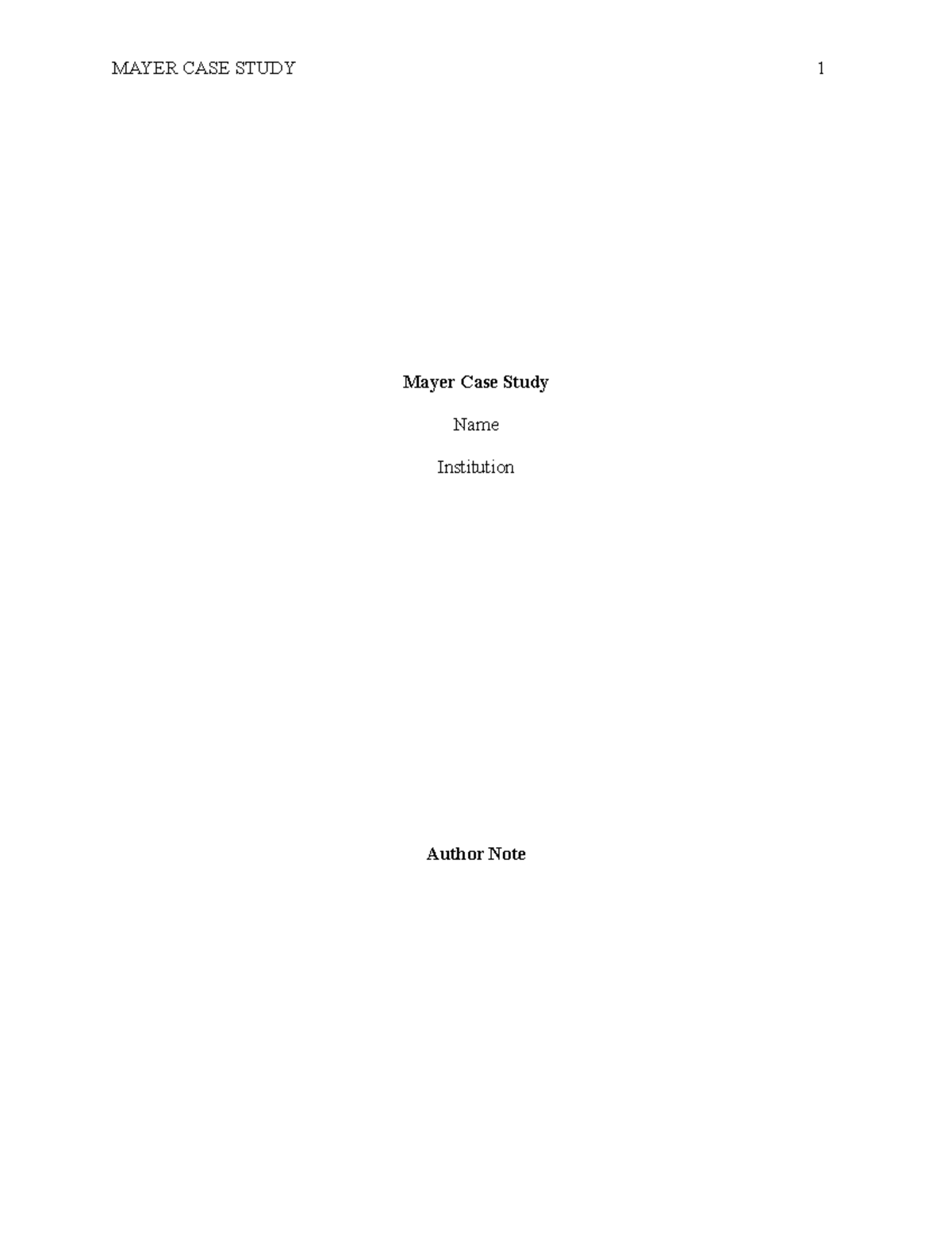 Mayer Case Study: Business Model Hedging Strategy and Effects of USD Appreciation - Studocu