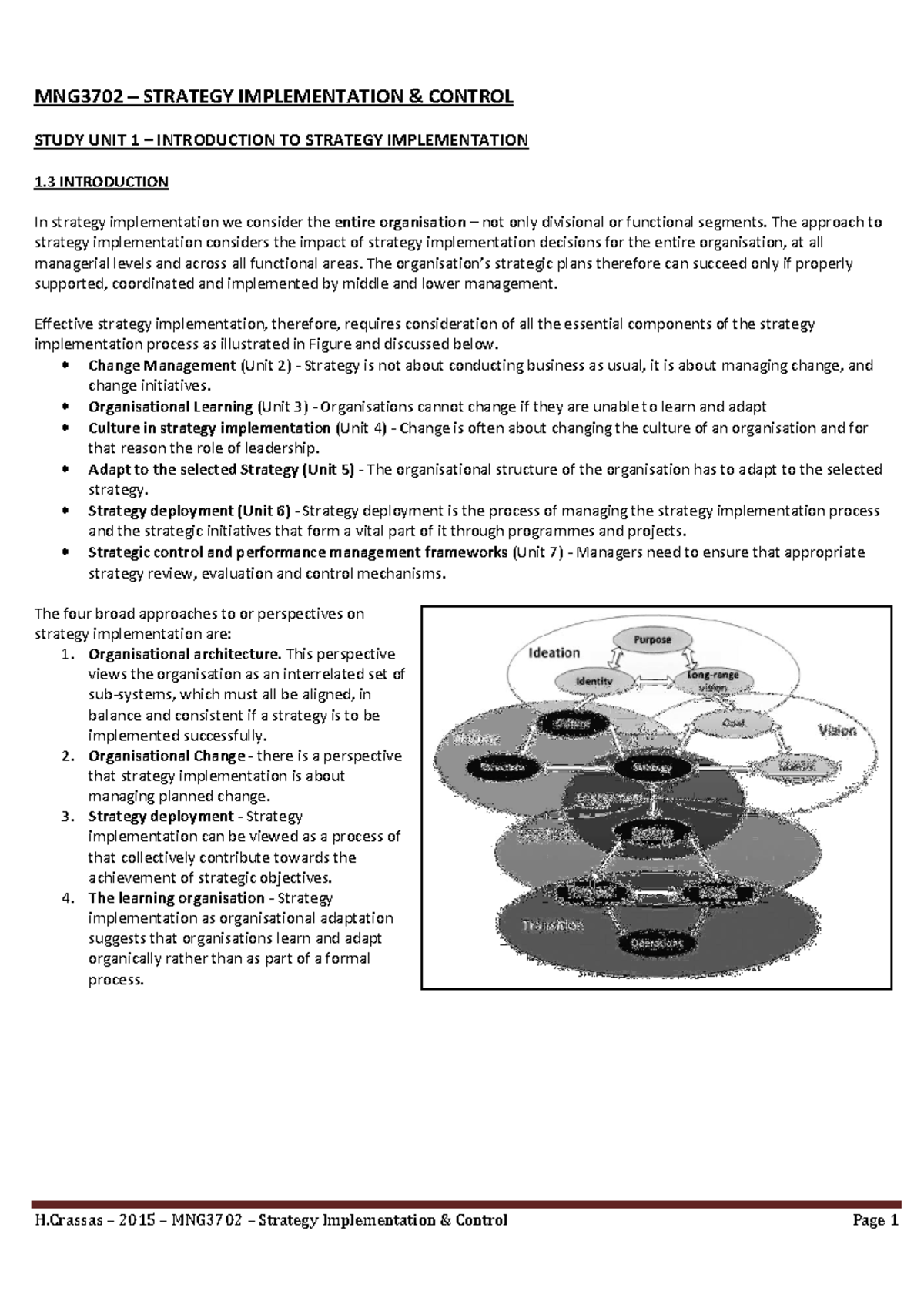 MNG3702-stratagy implementation control - MNG3702 STRATEGY ...