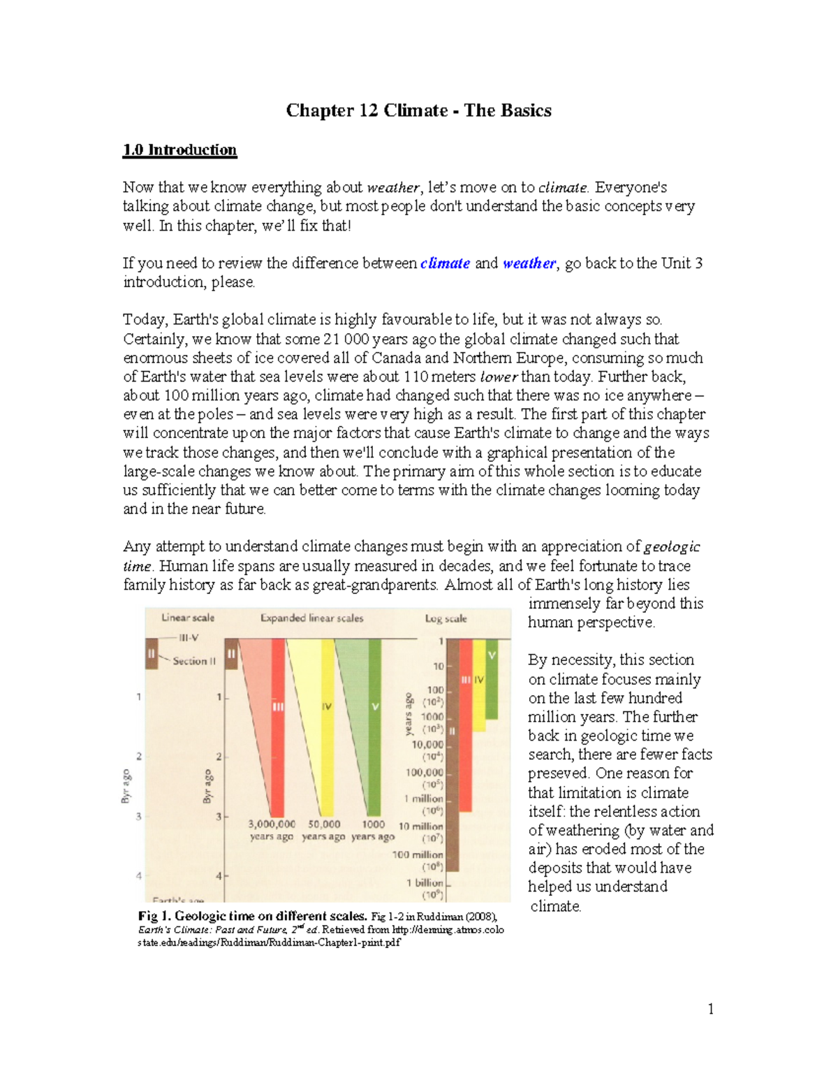 Chapter 12 Climate Basics chapter 12 - Chapter 12 Climate - The Basics ...