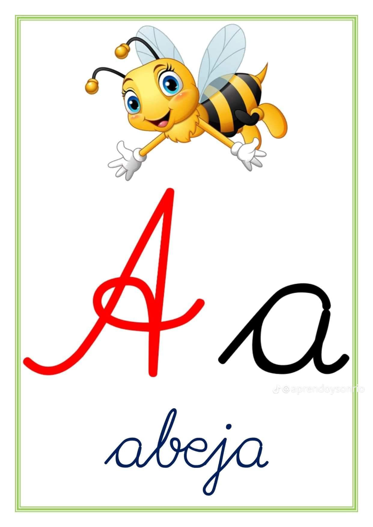 abecedario trabajo primer grado - AA abeja AA abeja Bb J@aprendoysonh ...