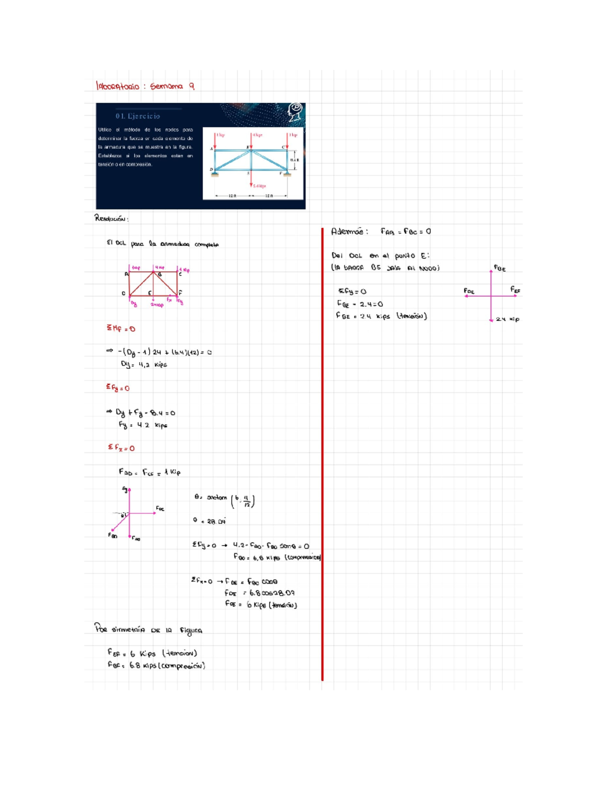 Laboratorio - Semana 9 - Estatica - Estática - Studocu