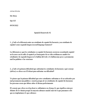 Hw spa - Assignments - Adrian Moreta Ms Mora Spa 113 09/12/ Actividad 3 ...