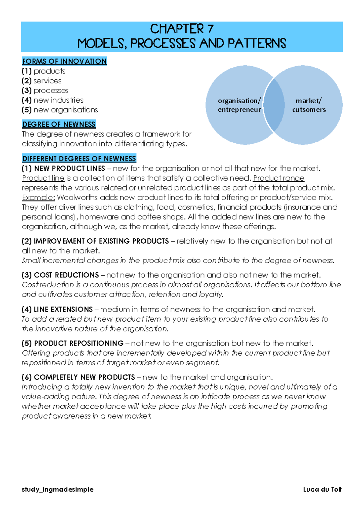 Chapter 7 Models Processes AND Patterns - CHAPTER 7 MODELS, PROCESSES ...