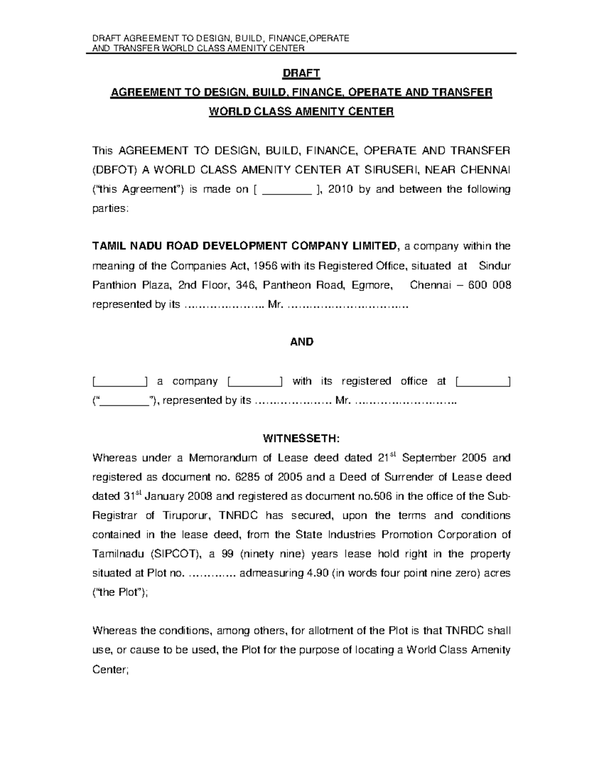 Dbfot 90 years - business - AND TRANSFER WORLD CLASS AMENITY CENTER ...