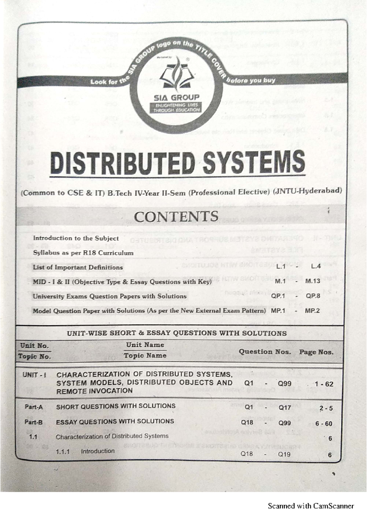 DS spectrum - Nothing - Distributed Systems - Studocu