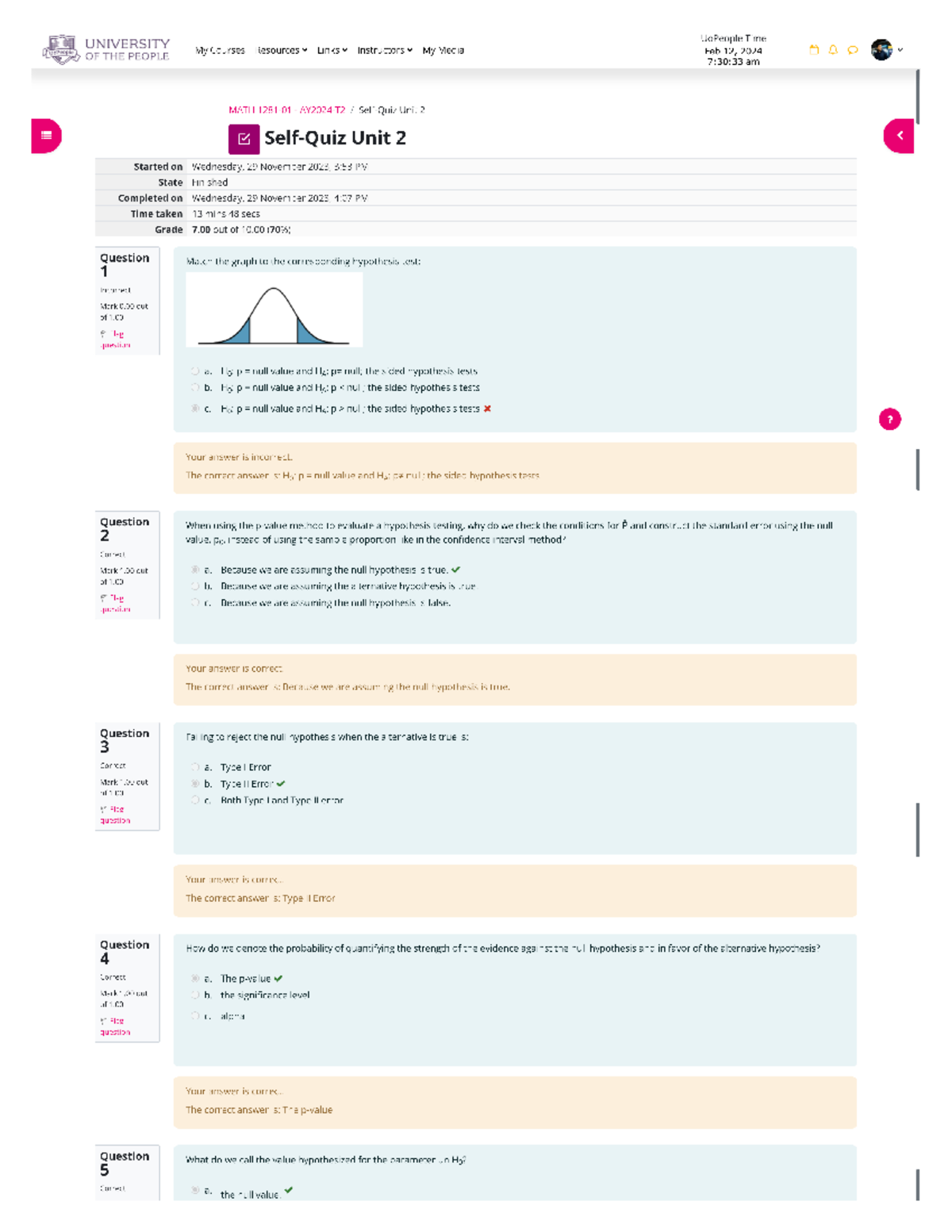 Unit 2 self quiz stats reference - MATH 1281 - Studocu