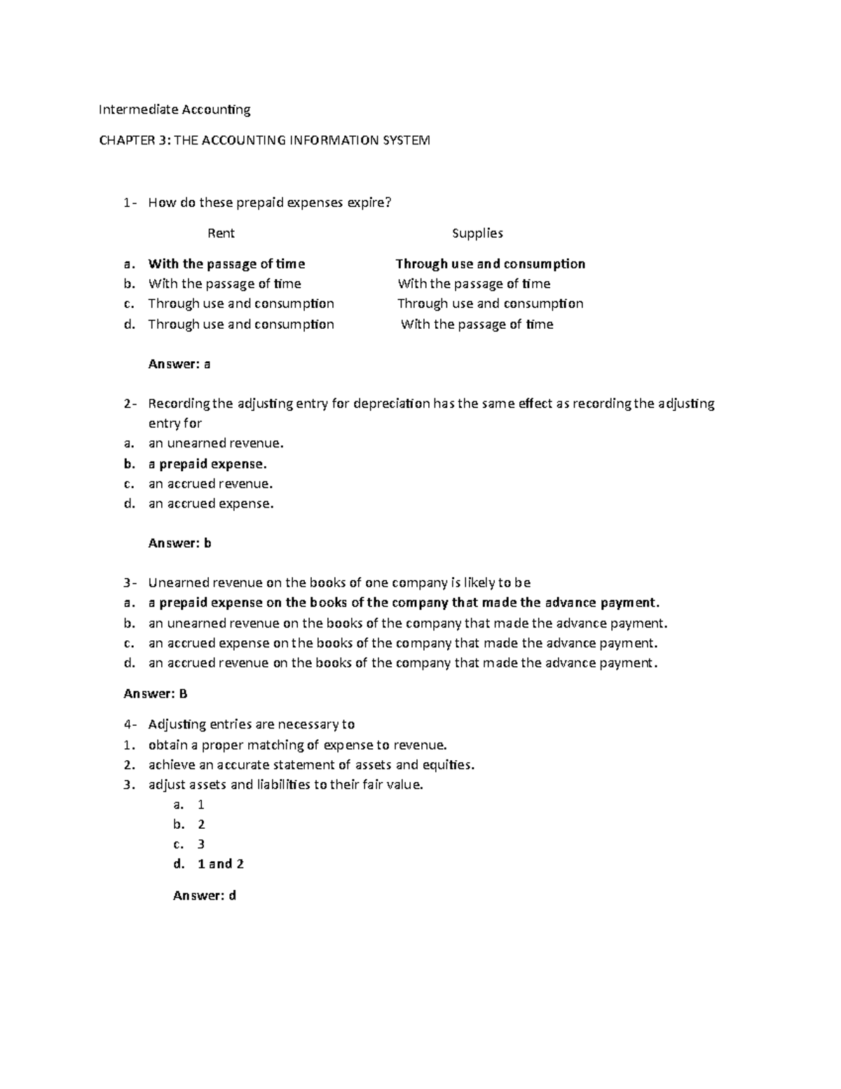 Intermediate Acc 2 - Intermediate Accounting CHAPTER 3: THE ACCOUNTING ...