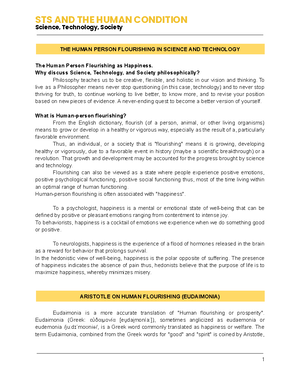 General Concepts AND STS Historical Developments - DEVELOPMENTS Science ...