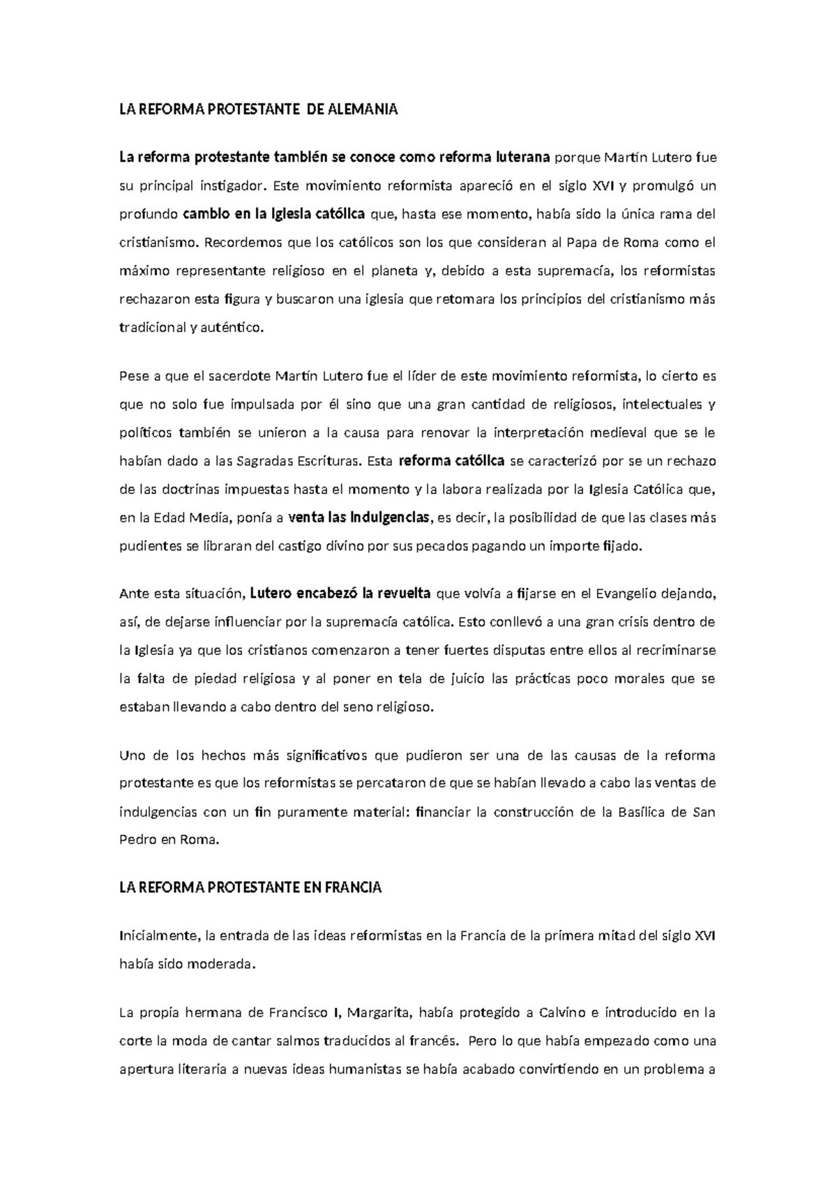 LA Reforma Protestante - LA REFORMA PROTESTANTE DE ALEMANIA La reforma ...