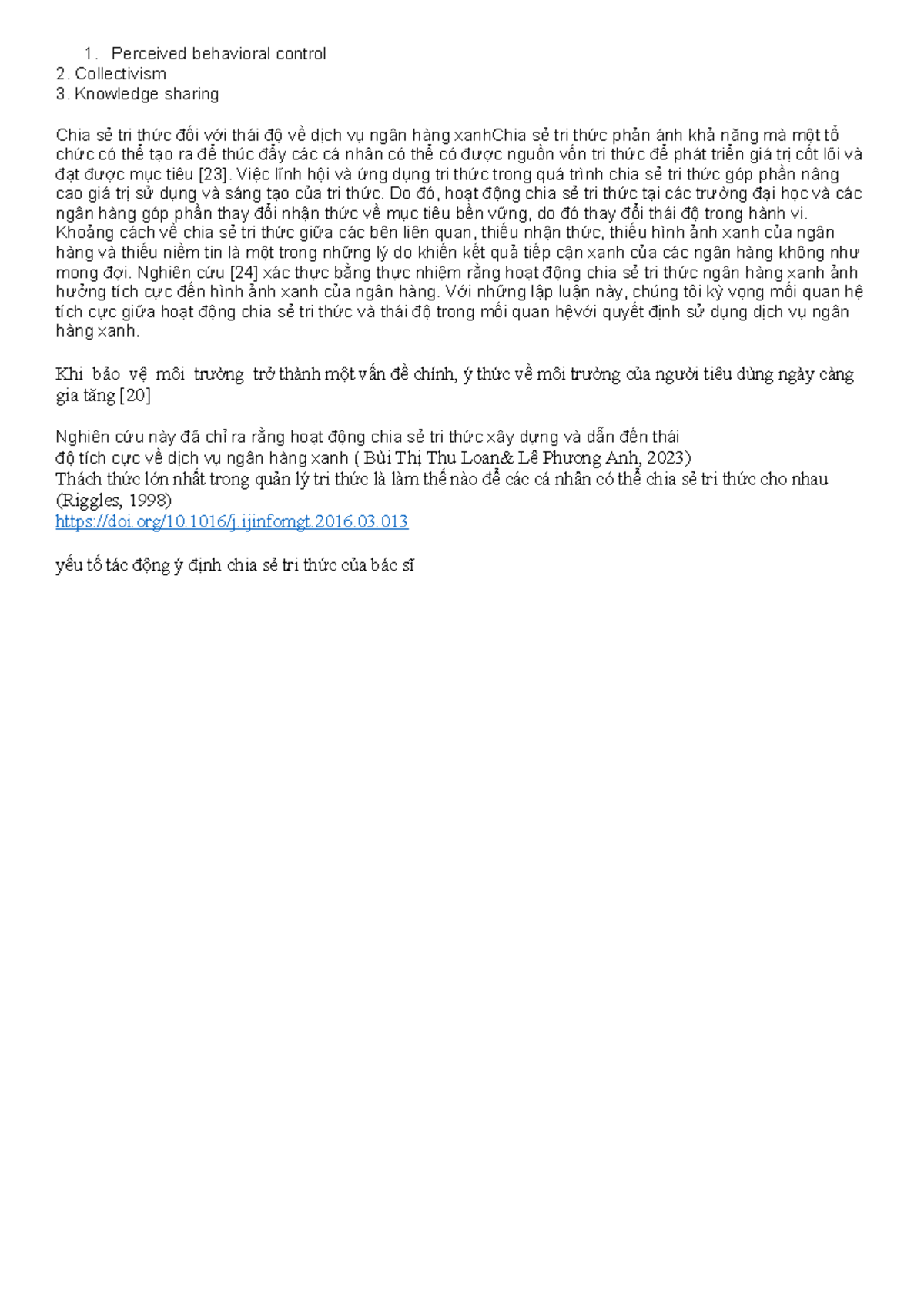 Perceived behavioral control - 1. Perceived behavioral control 2 ...