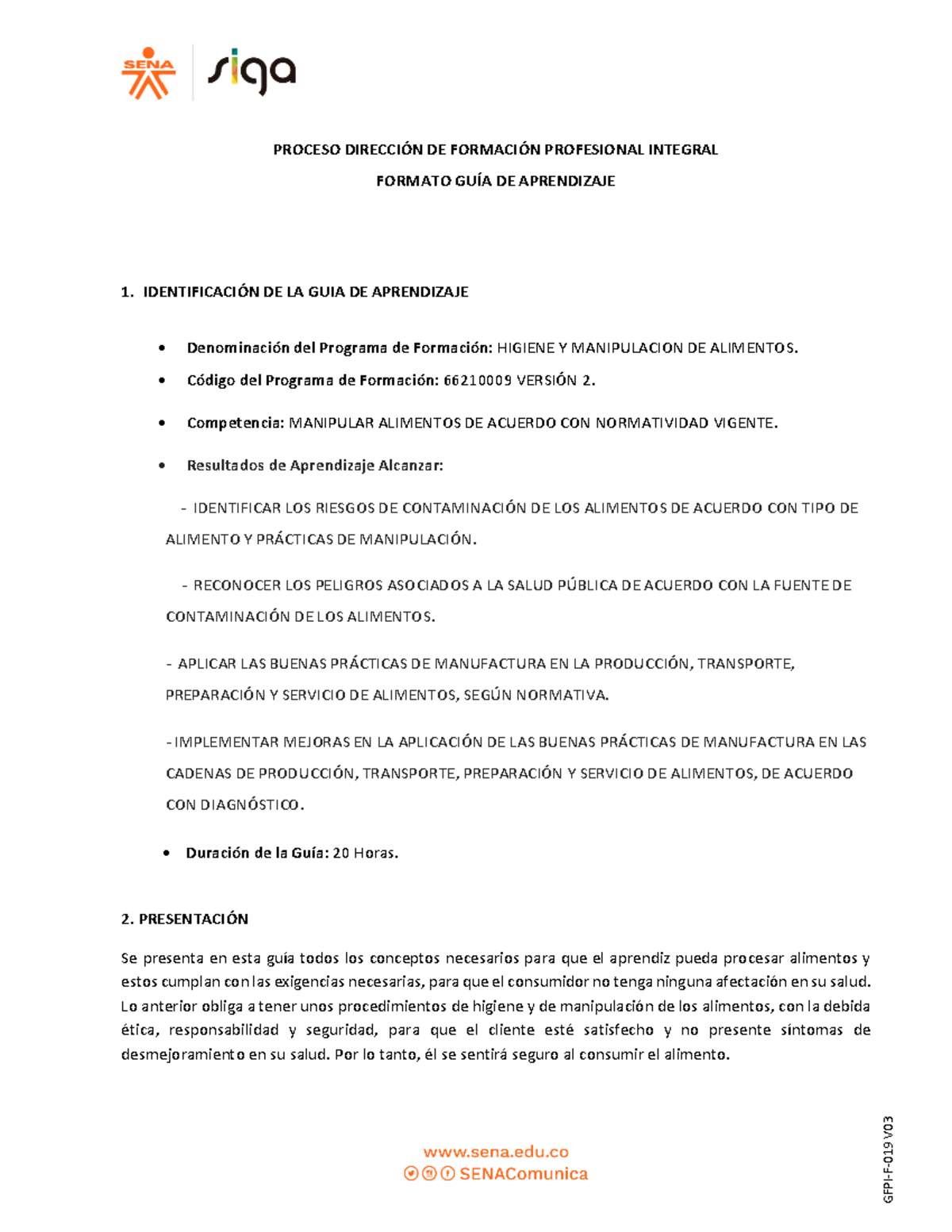 5. GUIA DE Aprendizaje 20 Horas - PROCESO DIRECCI”N DE FORMACI”N PROFESIONAL INTEGRAL FORMATO ...