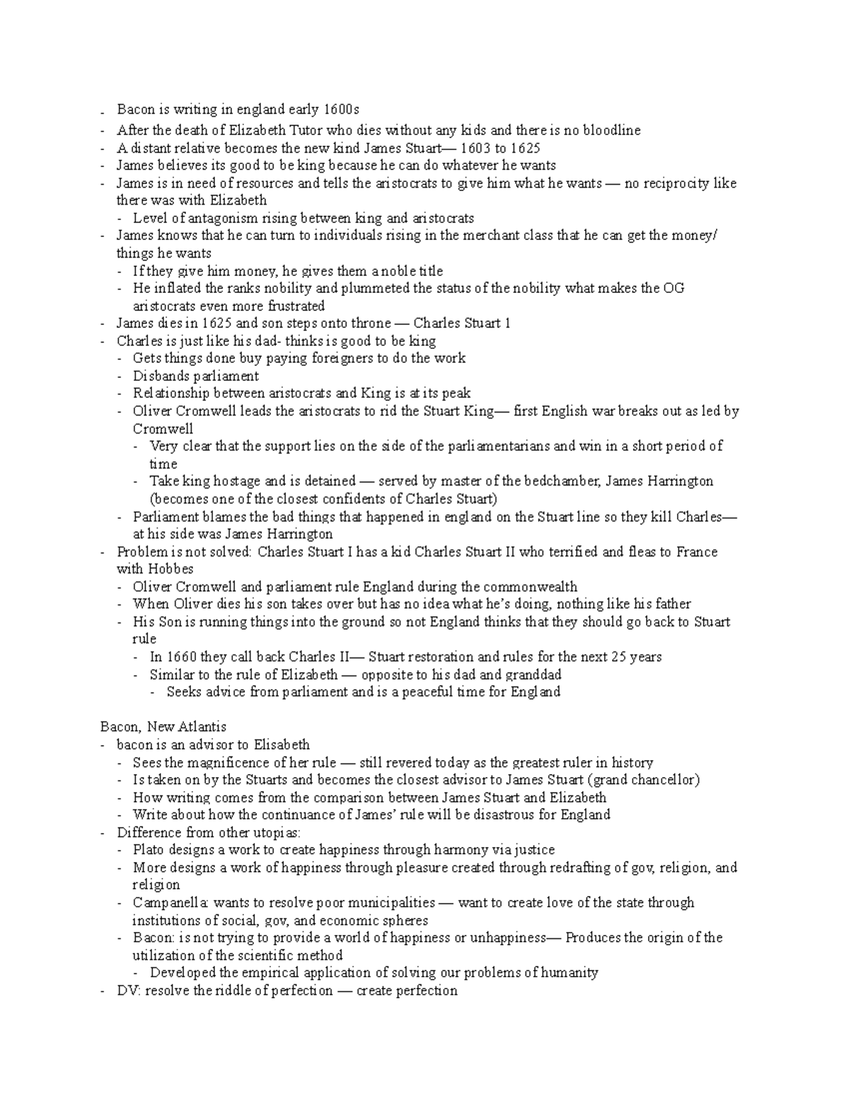 Utopia: Dystopia- Bacon: New Atlantis - Bacon is writing in england ...