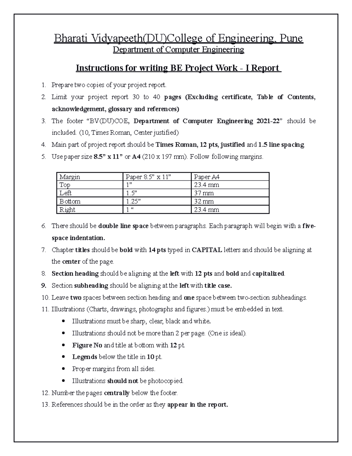 Project Report Format SEM I 2015 Course - Bharati Vidyapeeth(DU)College ...