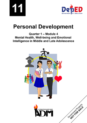 Personal Development - Module 1 - PERSONAL DEVELOPMENT 2 1. I have ...