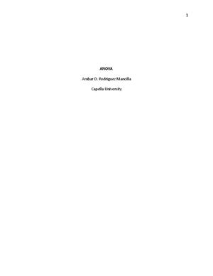 Unit 6 Assignment 1 - Quant Design and Analysis - Running head: DATA ANALYSIS AND APPLICATION OF ...