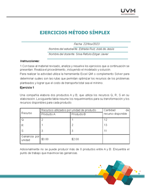 A#6 JJER - Actividad - EJERCICIOS ANÁLISIS DE SENSIBILIDAD Fecha: 27 ...