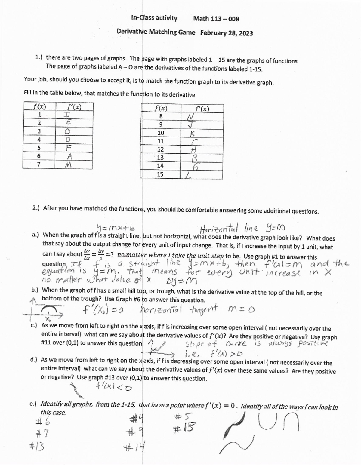 In class solutions Feb 28 - MATH 113 - Studocu