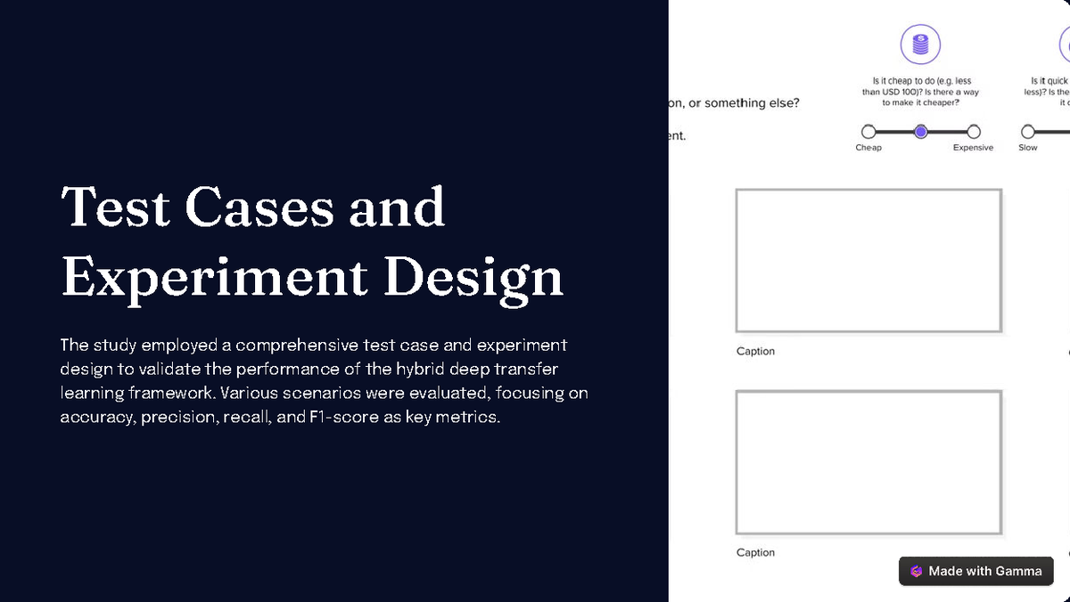 Test Cases and Experiment Design - Tet Cae ad Experiet Deig The study ...