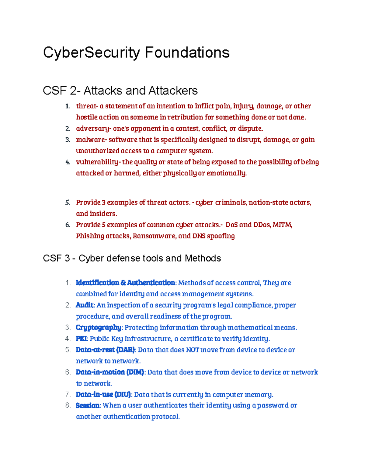 Cyber Security Foundations - CyberSecurity Foundations CSF 2- Attacks ...