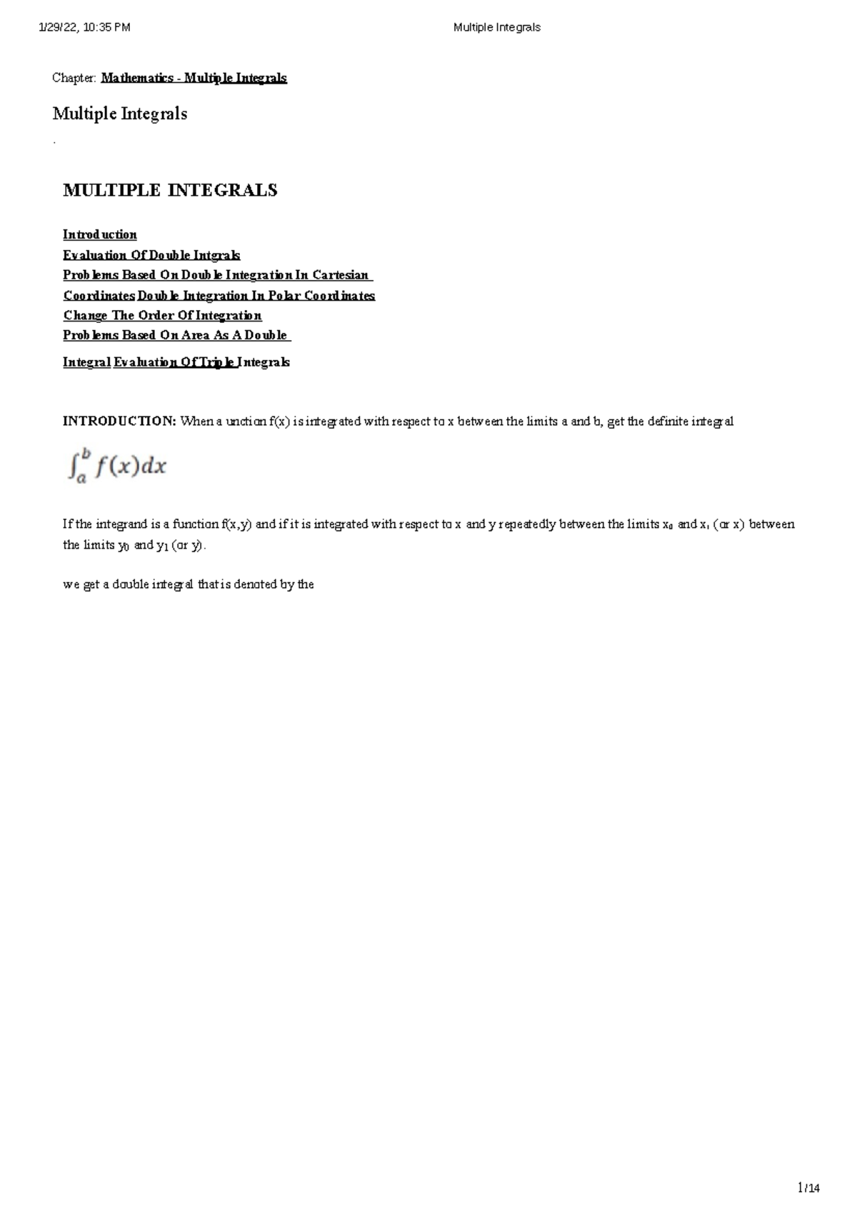 Multiple Integrals - Lecture notes 1-5 - 1/29/22, 10:35 PM Multiple ...