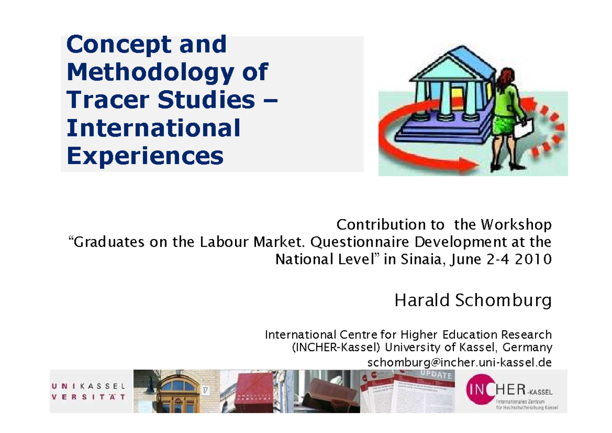 Concept and Methodology of Tracer Studies Harald Schomburg ...