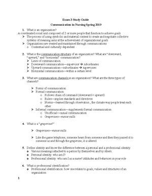 COMS exam 2 study guide - Mary Elizabeth Domenico - Communication in ...