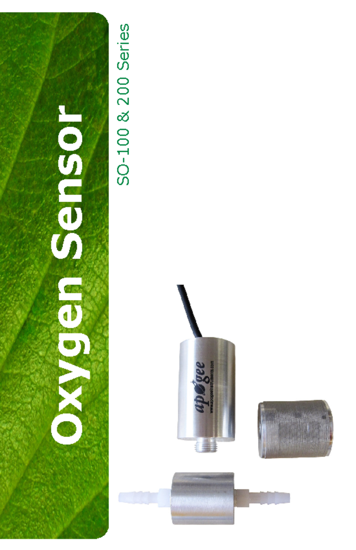 Apogee SO-100 200manual - Oxygen Sensor SO-100 & 200 Series Oxygen ...