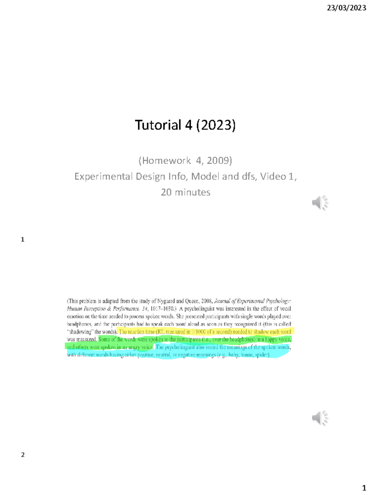 Tut 4 2023 Full slides - Presentation notes - Tutorial 4 (2023 ...