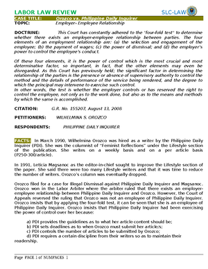 11. Ruga et.al vs NLRC - Labor Case Digest - LABOR LAW REVIEW SLC-LAW ...