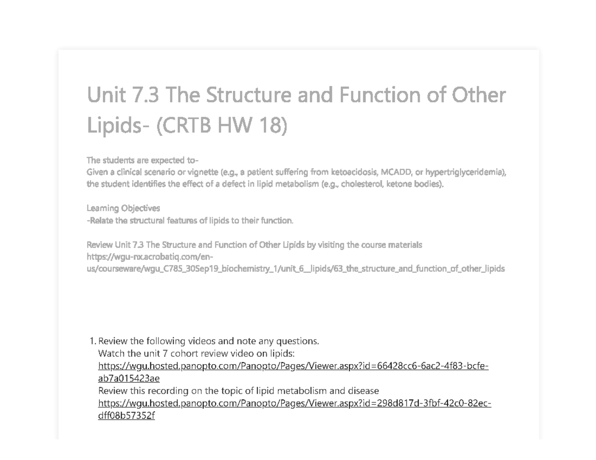 7.3 HW - Objective Assessment additional questions and preparation ...