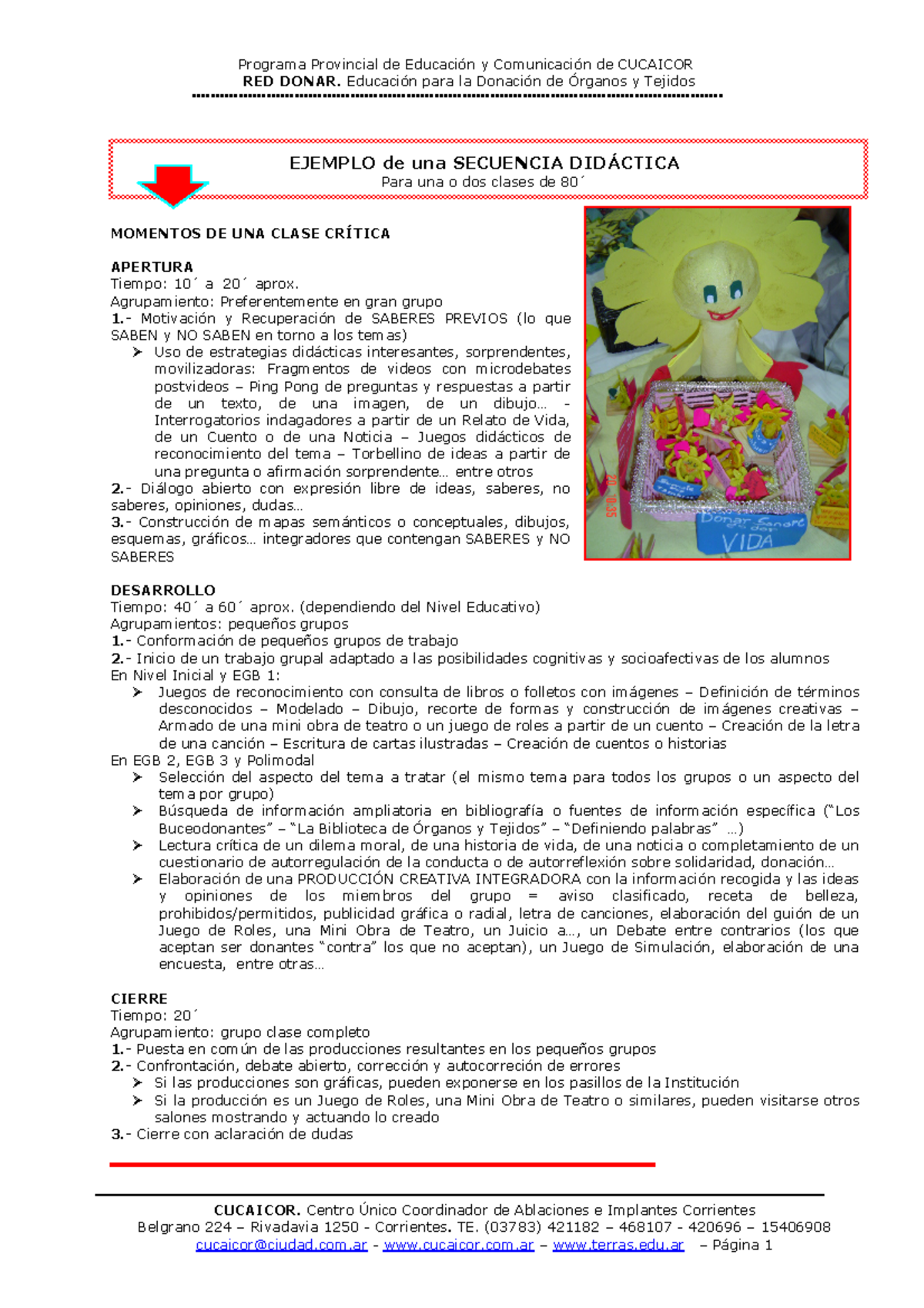 41RED Donar 2009 Recurso Ejemplo de Secuencia Didactica - - Studocu 41RED Donar 2009 Recurso Ejemplo de Secuencia Didactica - - Studocu