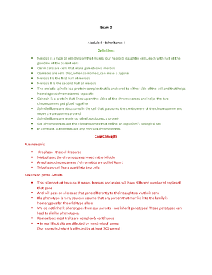 Module 5 Problem Set - Genetics (BIOL 3320), Section 2 Module 5 Problem Set This problem set is ...