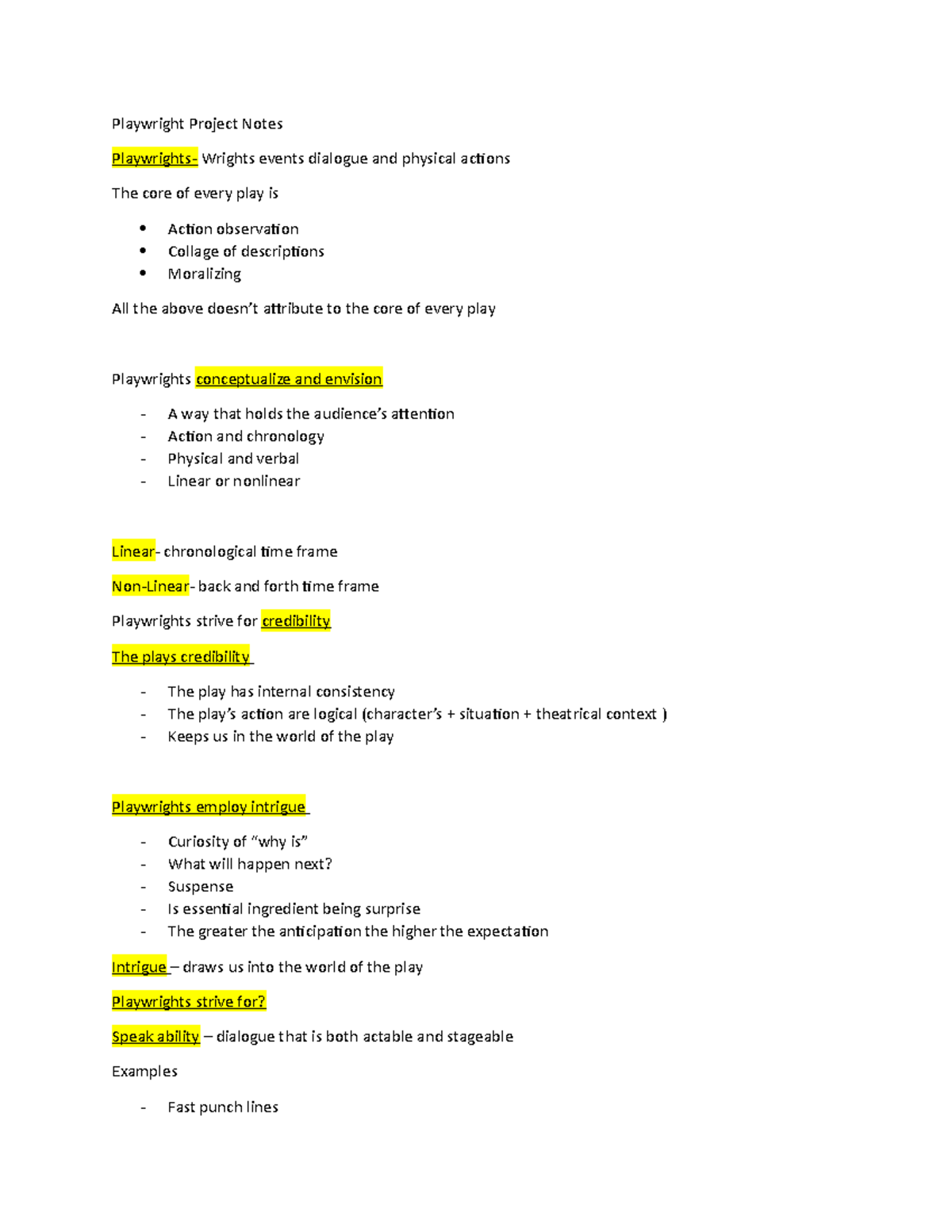 Playwrights Project - The Art of Theatre Book - Playwright Project ...