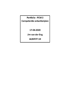 2021-2022 Beoordelingsformulier assessment periode 3 PCM jaar 1 ...