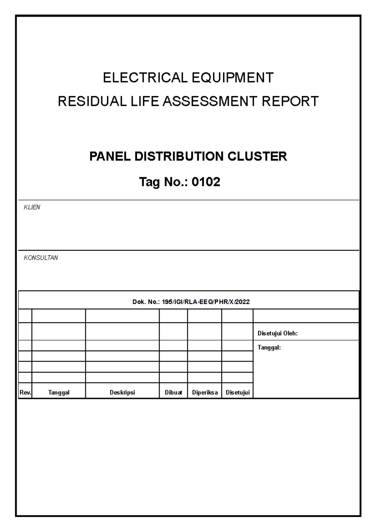 Residual Life Assessment 2 - RESIDUAL LIFE ASSESSMENT REPORT PANEL ...
