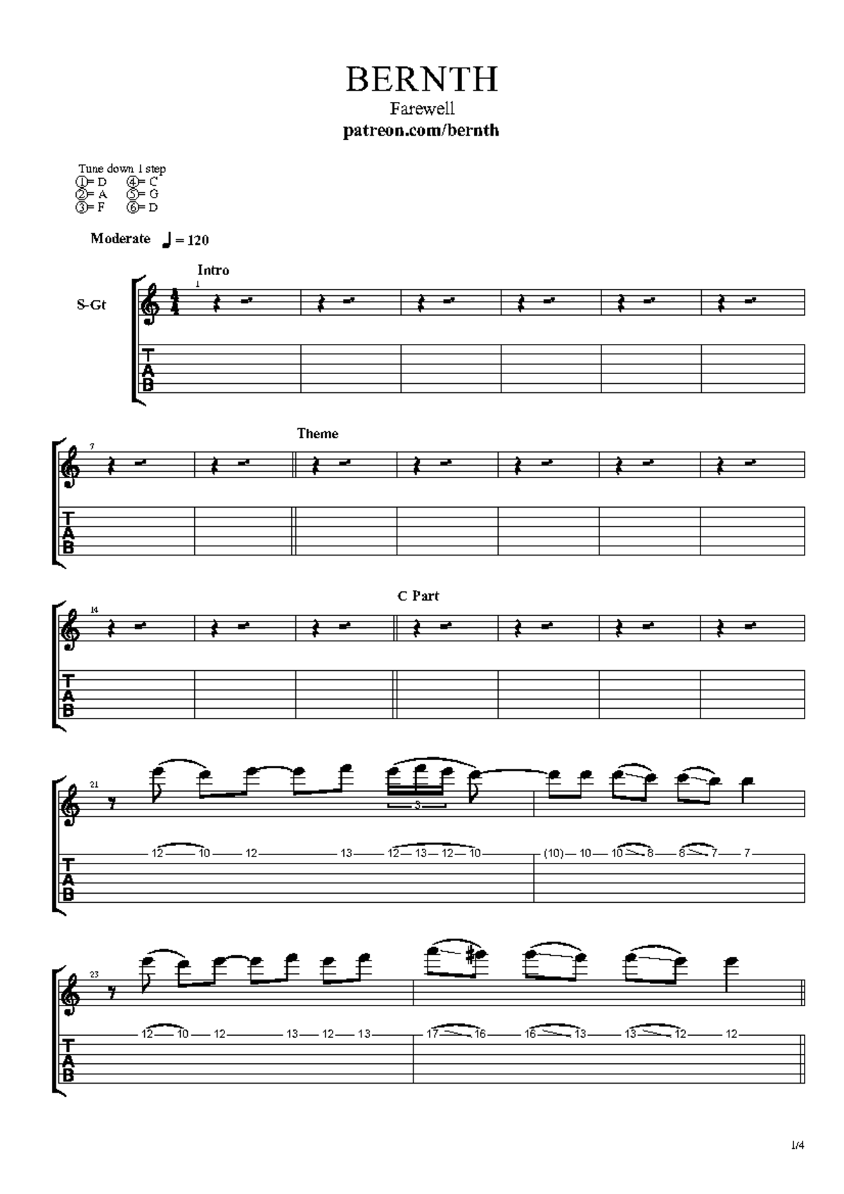 Bernth - Farewell (Lead) - BERNTH Farewell patreon/bernth Moderate ...