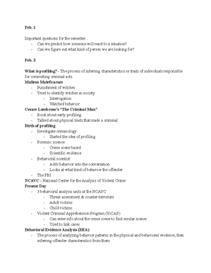 Inductive vs. Dedictive Profiling Writing Assignment 1 - Profiling ...