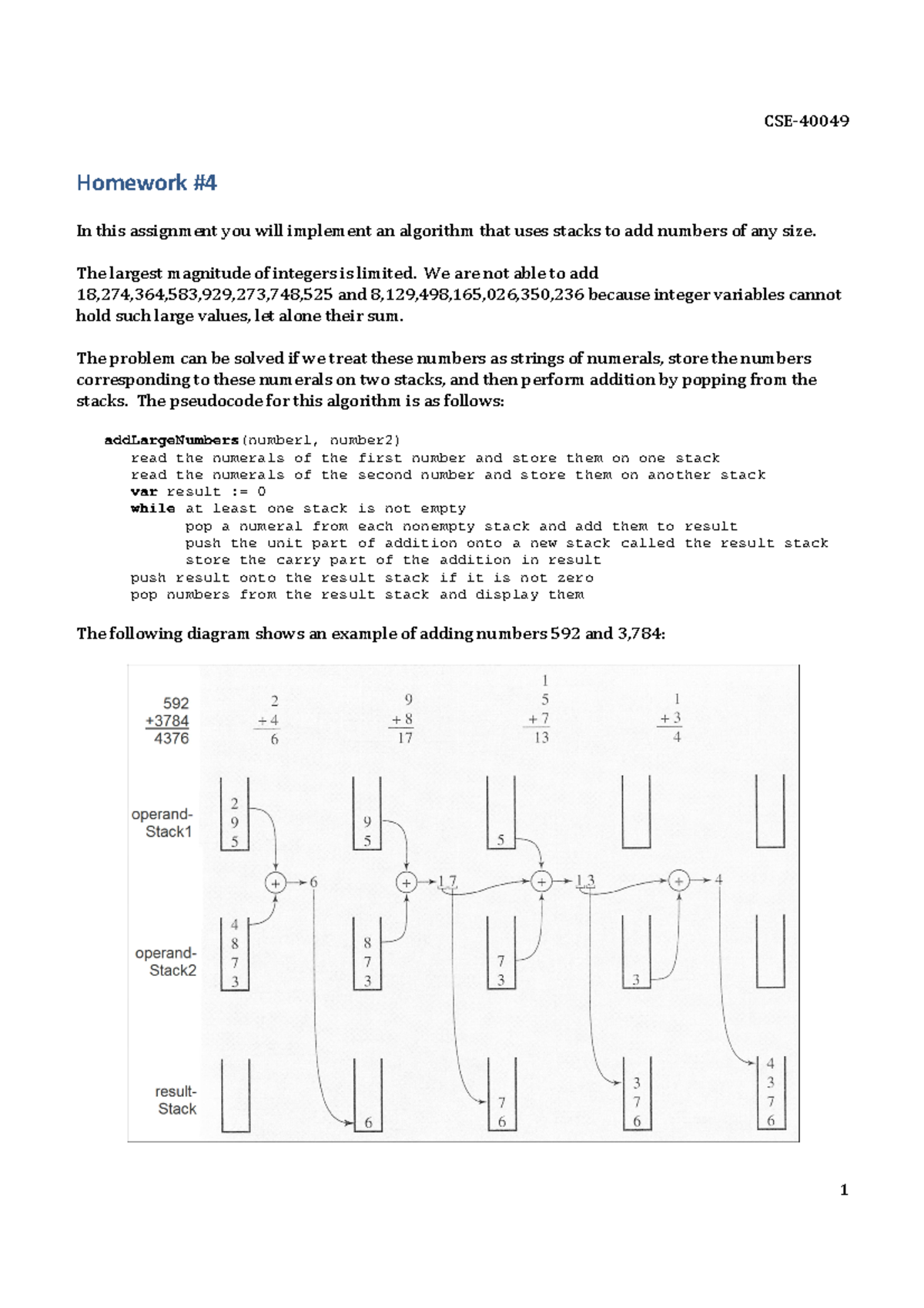 Hw4 Data Structures Homework 4 Cse 1 Homework In This Assignment You Will Implement An