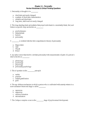 Chapter 16 - Assignments and quizzes - Psychology Chapter 16: Therapy ...