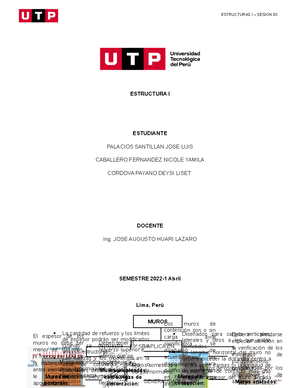 S09 - TA2 - EJERCICIO DE TAREA ACADEMICA - ESTRUCTURA I ESTUDIANTE PALACIOS SANTILLAN JOSE LUIS ...