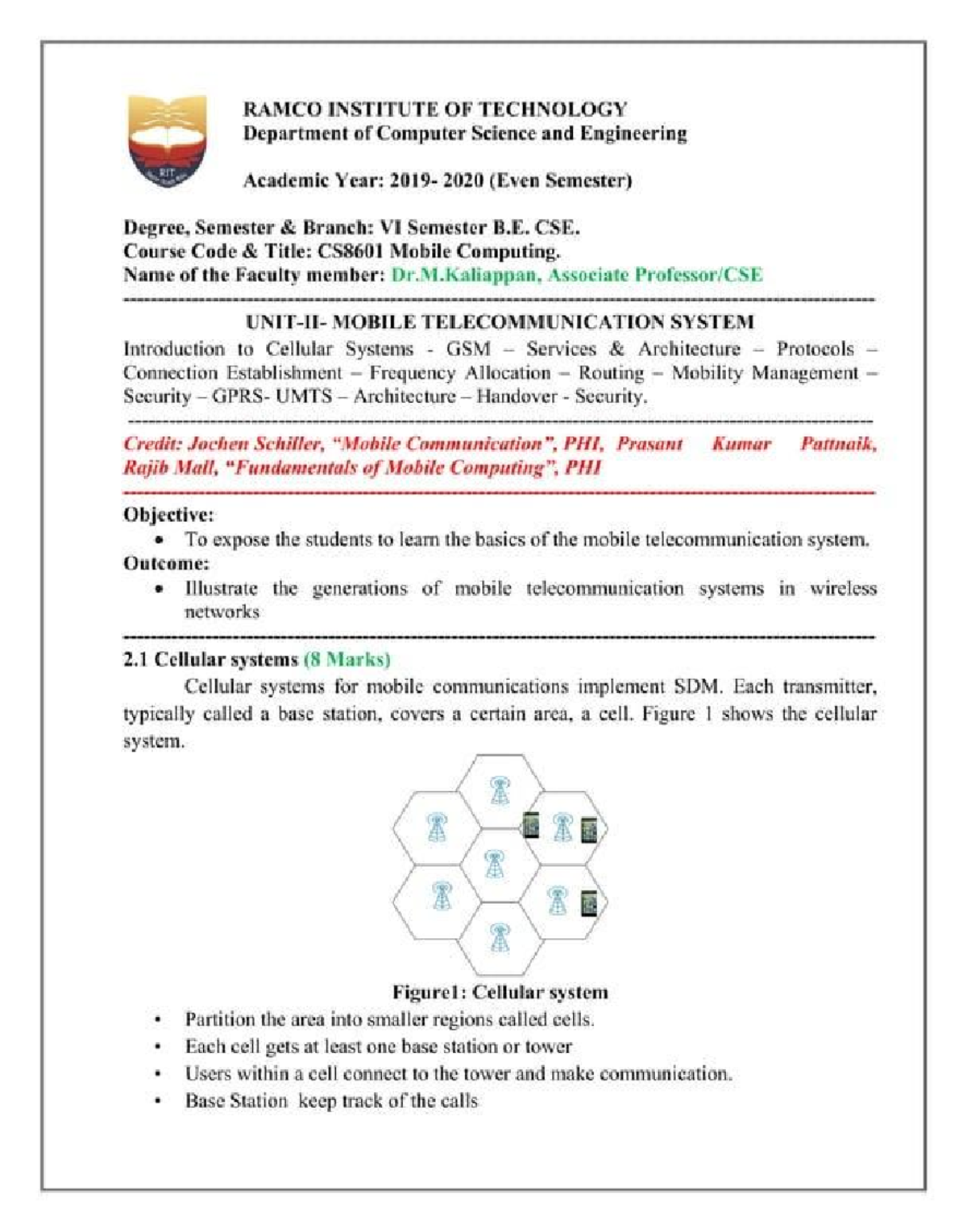 Slidesaver - notes for mobile computing - RAMCO INSTITUTE OF TECHNOLOGY ...